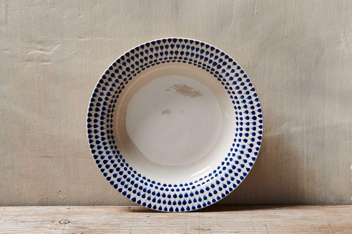 Indigo Drop Pasta Bowl - Opulence Interiors