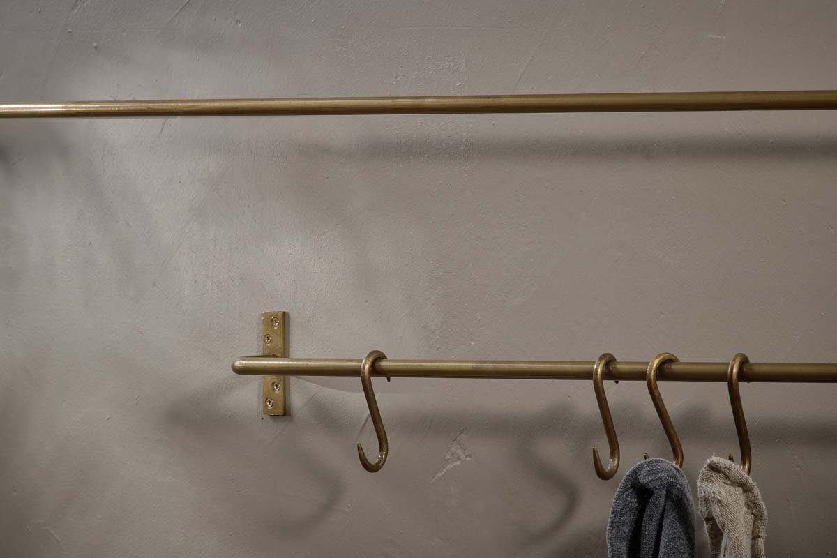 Laila Iron Hanging Rail - Brass - Large - Opulence Interiors